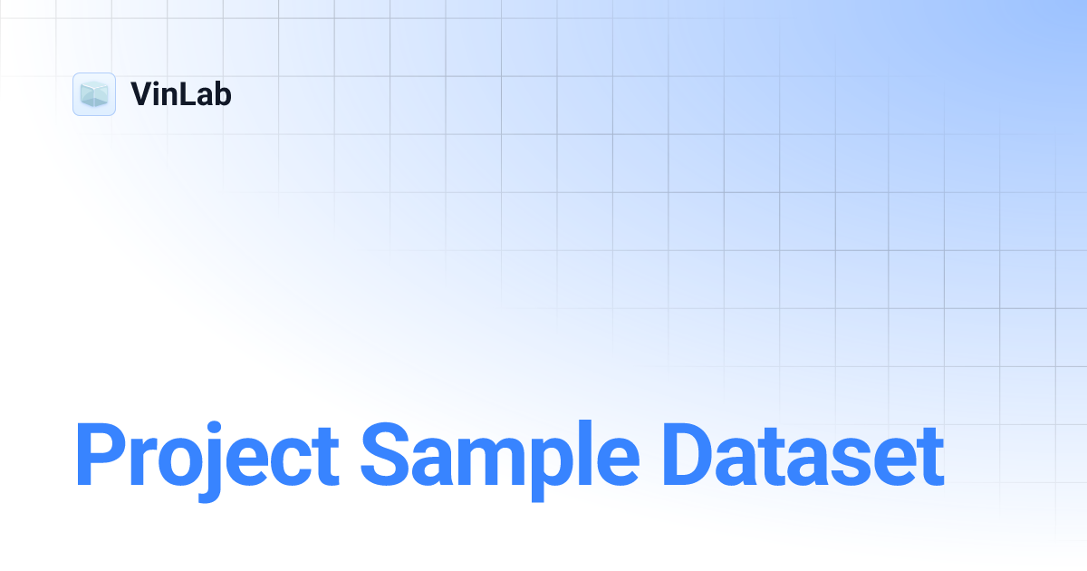 Project Sample Dataset | VinLab
